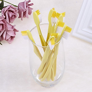 Beaupretty 10pcs Disposable Toothbrushes Toothpaste Individually Wrapped Travel Toothbrush Kit Soft Bristles Mixed Colors Hotel Guest Camping Adults Kids