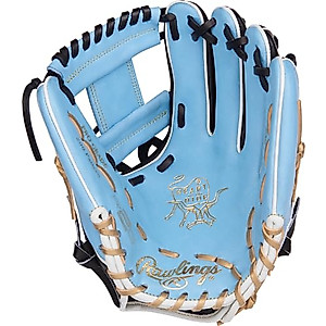 Rawlings | HEART OF THE HIDE R2G Baseball Glove | Right Hand Throw | 11.75" - Pro I-Web | Columbia Blue/Black