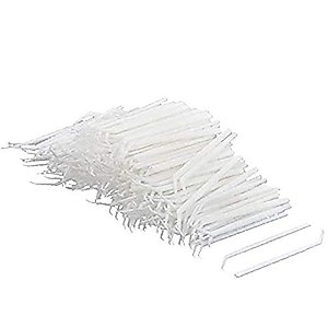 XJS Plastic Household Teeth Cleaning Tool Curved Hook Toothpicks White (150 Pcs)