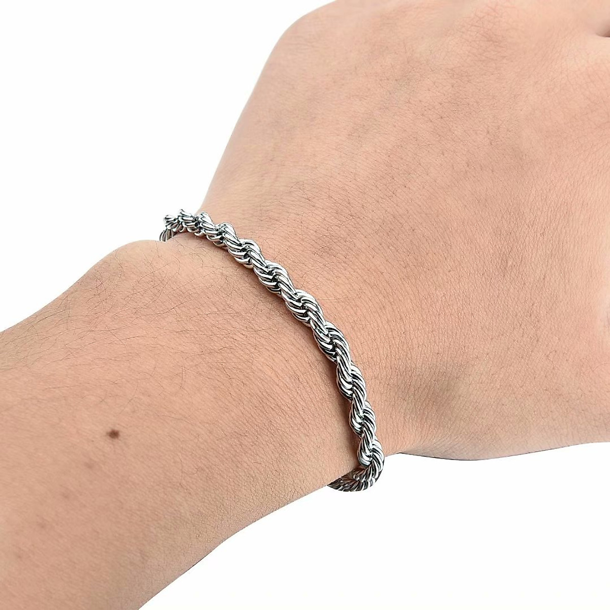 HolyFast Twist Chain Bracelets - Stainless Steel Rope Jewelry for Men & Women