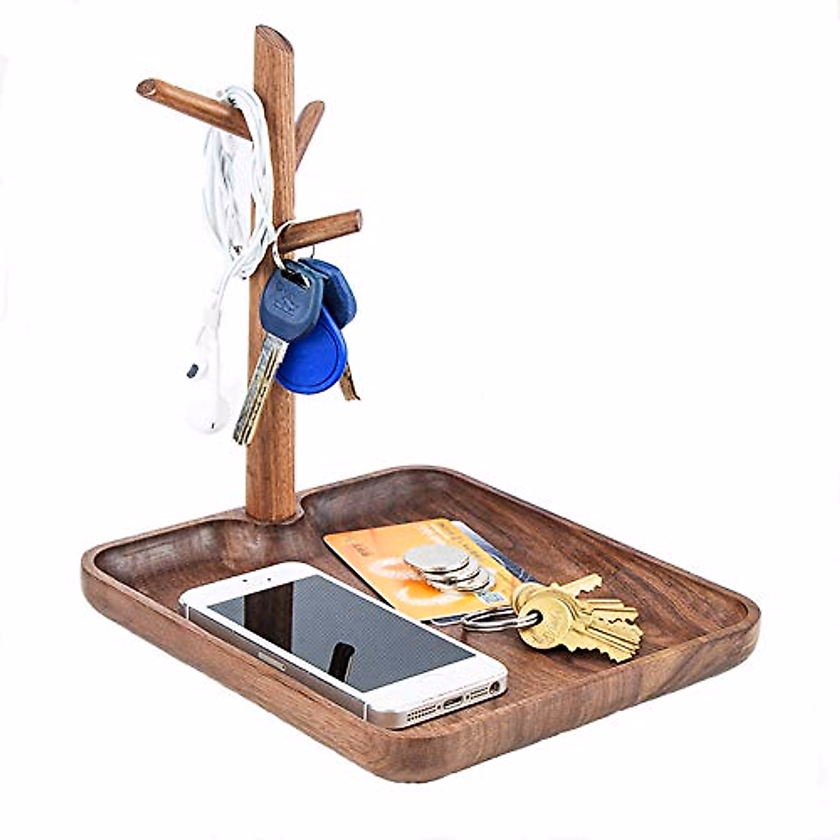 Key Holder Sakulaya Key Rack Desk Organizer Wood Decorative Entryway Key Organizer