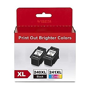PG-240 XL/CL-241 XL Ink Cartridges Replacement for Canon 240xl 241xl PG-240XL CL-241XL for Canon PIXMA TS5120, MG3620, MG2120, MG3120, MG4120, MG2220, MG3220, MG4220, MG3520, MX472 (1 Black, 1 Color)