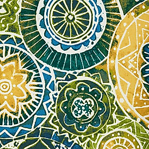 Pillow Perfect Outdoor/Indoor Omnia Lagoon Square Corner Chair Cushion, 1 Count (Pack of 1), Blue