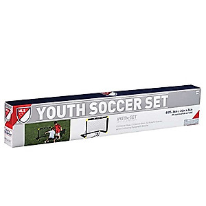 Franklin Sports Kids Mini Soccer Goal Set - Backyard/Indoor Mini Net + Ball Set with Pump - Portable Folding Youth Goal Set - 36" x 24"