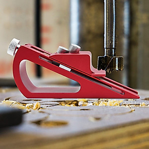 Adjustable Setup Block Height Gauge, Kingson Aluminum Precision Woodworking Tools for Router and Table Saw Accessories, 1/64" up to 1-1/16" Range, Quick-adjustment and Locked-in Precision