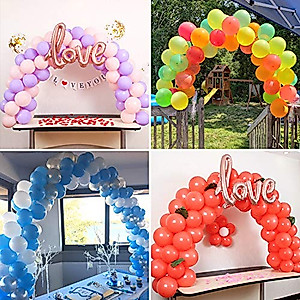 AXHJ 13Ft Adjustable Balloon Arch Stand Kit, New Reusable Table Balloon Arch Kit with Base High Strength Glass Fiber Pole for DIY Party Wedding Birthday Baby Shower Kids Decorations