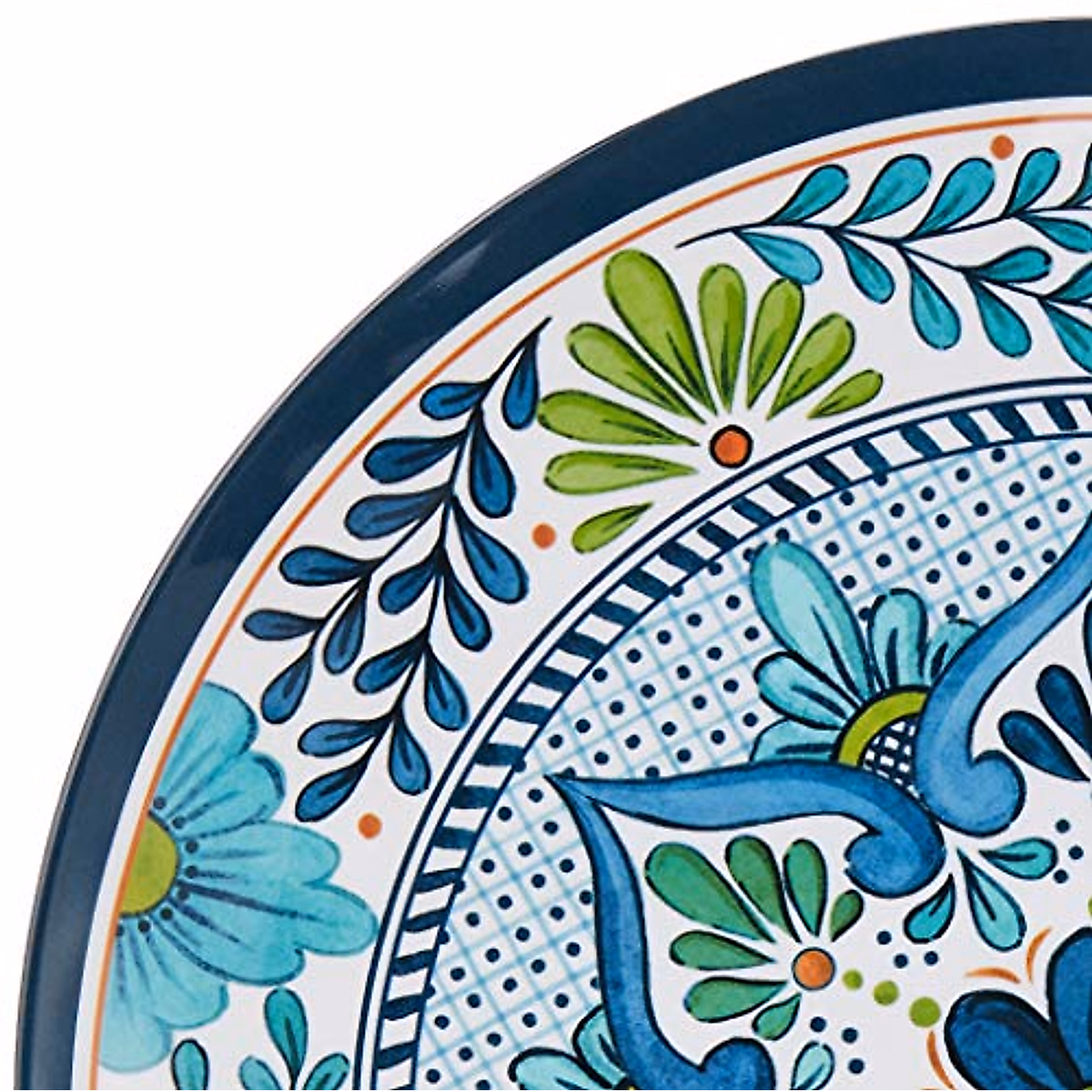 Certified International, Multicolor Talavera 11" Melamine (nitrogen-based plastic) Dinner Plate, Set of 6, 11 inch