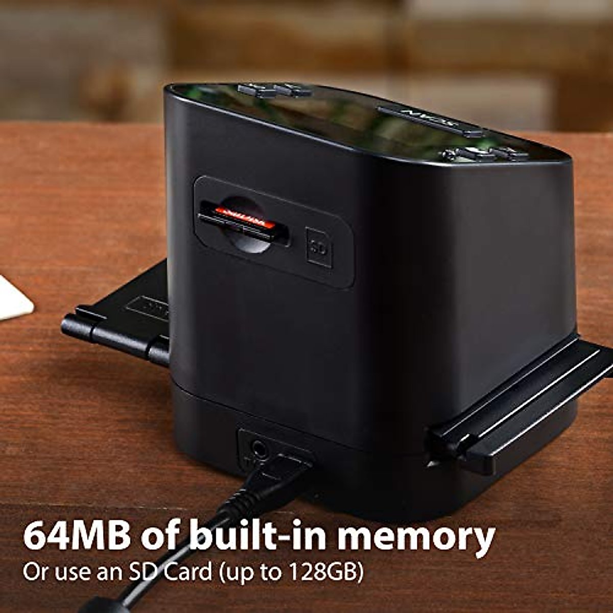 Magnasonic All-In-One Film & Slide Scanner, High Resolution 22MP, Converts 35mm/110/126/ Super 8/8mm Film & 135/110/126 Slides into Digital JPEG, 2.4" LCD Screen, Built-in Memory, Fast Scanning (FS52)