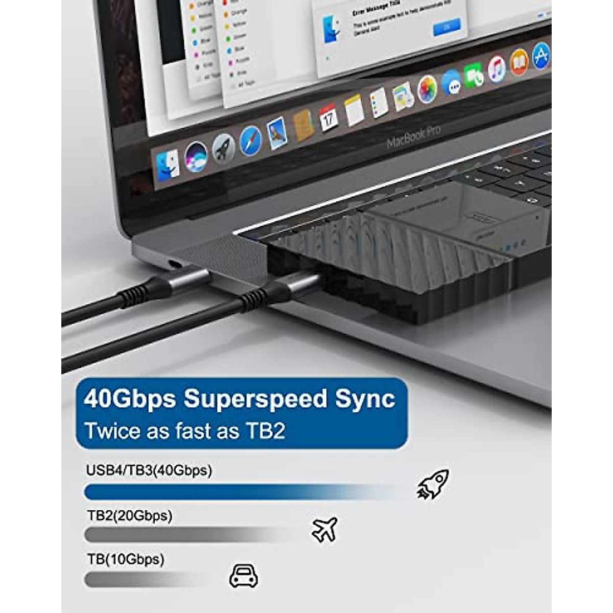 Selore&S-Global USB 4 Cable 6Ft/1.8M, 40Gbps USB C Cable,USB C Monitor Cable for Single 8K/Dual 4K, 100W USB C Charging Cable Compatible for USB 3/4 for Laptop,MacBook,Docking Station.etc