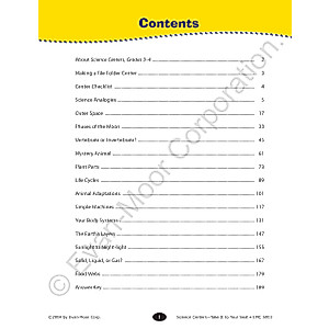 Take It to Your Seat Science Centers, Grades 3-4