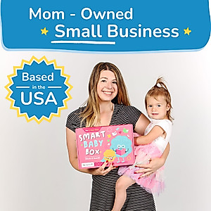 TOYVENTIVE Smart Baby Box for Boy - Educational Developmental Learning Toys 1 + Year Old, Montessori Toddler Busy Book, Flash Cards, Board Books, First Birthday Gifts Boys