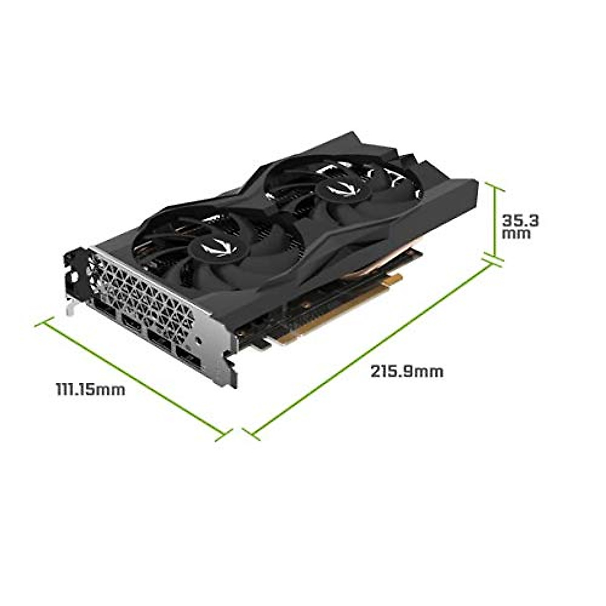 ZOTAC GeForce GTX 1660 6GB GDDR5 192-bit Gaming Graphics Card, Super Compact, ZT-T16600K-10M