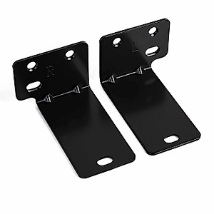 Haioulun Universal Soundbar Wall Mount Kit, Sound Bar Wall Mount Bracket Compatible Samsung, LG, Sony, Bose and Most of Soundbars, Wall Mount Shelf Mounting Brackets-Black