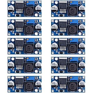 Dafurui 10 Pack LM2596 DC-DC Adjustable Buck Converter 3.0-40V to 1.5-35V Power Supply Step Down Voltage Regulator Module