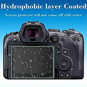 Screen Protector for Canon EOS R7 /EOS R6 Camera, ULBTER 9H EOSR6 EOSR7 Tempered Glass Screen Protector Edge to Edge Protection,Anti-Scrach Anti-Bubble [3 Pack]