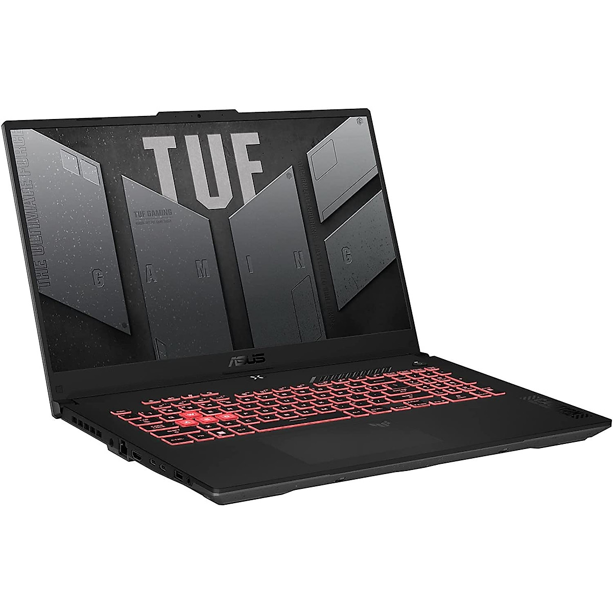 ASUS 2023 Gaming Laptop TUF AMD Ryzen 7 7735HS 8-Core NVIDIA Geforce RTX 4050 6 GB 64 GB DDR5 2 TB SSD 17.3" 1920x1080 144 Hz Win10 Home WiFi 6 Bluetooth 5.3 Backlit Keyboard 720p HD Camera