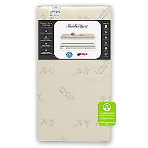 Simmons Kids SlumberTime Naturally 2-Stage Premium Plant-Based Soy Foam Baby Crib Mattress & Toddler Mattress - Waterproof - GREENGUARD Gold & CertiPUR-US Certified - Ideal Firmness - Made in USA