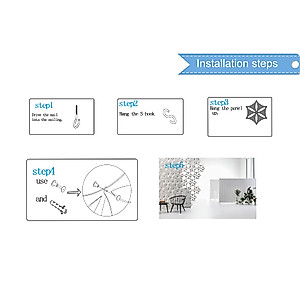 OSHIYINN White 3D Flower Venus 14"x12" Hanging Room Divider Panel Felt Fiber Surface High Density Polyester Fiber Board Cut Room Partition Home Decoratio(12 Pcs)