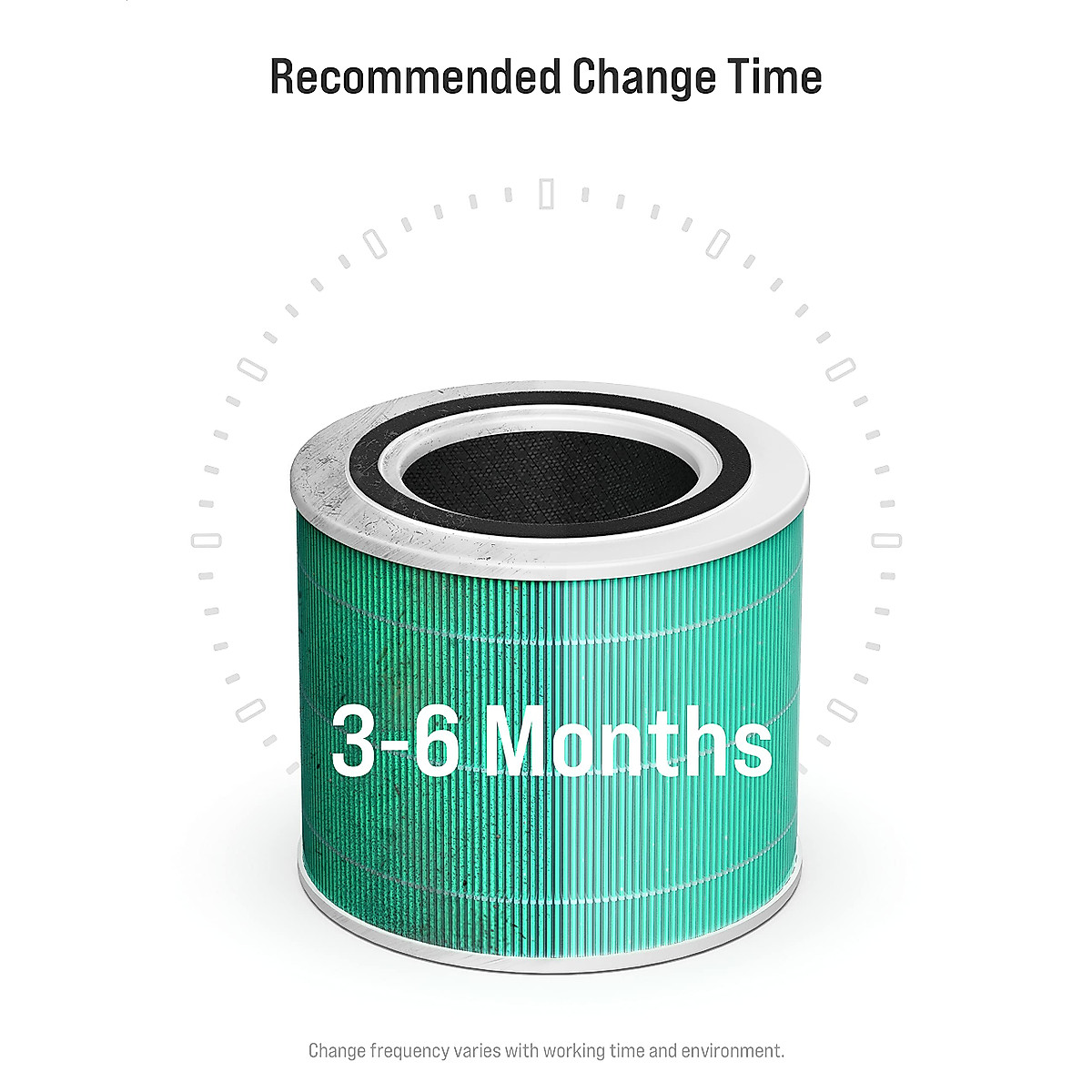 TOPPIN Filter HEPA Air Filter Replacement True HEPA H13 All-Rounder Filter Compatible with TOPPIN TPAP003 Air Purifier