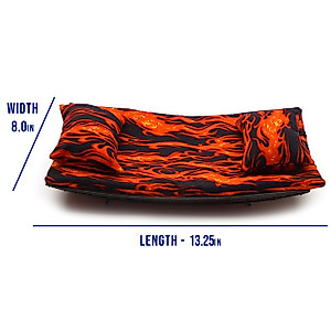Chaise Lounge for Bearded Dragons, Flames Fabric