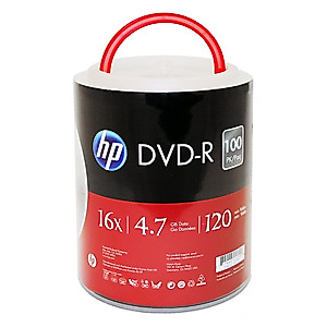 HP DVD-R 16X 4.7GB 100PK Spindle with Handle