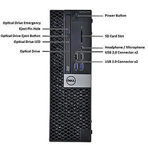 Dell OptiPlex 7040 SFF Desktop PC,Intel Quad Core i7-6700 3.40GHz,Nvidia GT 1030,16GB DDR4 Ram 256GB NVMe M.2 SSD+1TB HDD,Built-in WIFI & Bluetooth HDMI Windows 10 Pro Wireless Keyboard&Mouse(Renewed)