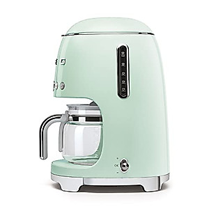 Smeg 50's Retro Style Aesthetic Drip Filter Coffee Machine, 10 cups, Pastel Green