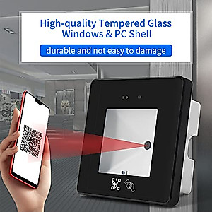 HXBER Barcode Scanner, Embedded Barcode Scanner Wired Scanning Module RFID Card Reader High Speed Barcode USB Connect for 1D 2D QR Code for Supermarket Warehouse Retail Store Mobile Payment Access