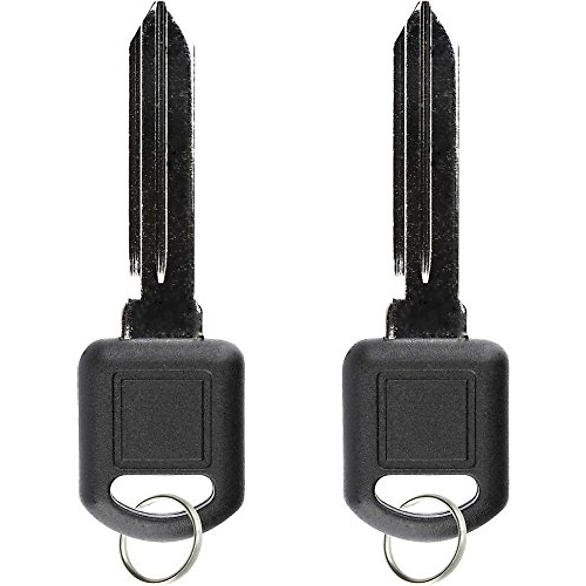 KeylessOption Replacement Uncut Ignition Car Chip Key Transponder For GM Chevy Pontiac PK3, B97-PT (Pack of 2)