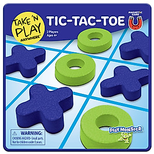 Take N Play, Anywhere Tic-Tac-Toe Board Games for Kids- Board Games for Family Night, Family Games, Game Night, Family Board Games, Kids Toys, Travel Games, Preschool Toys, Multi-Player Game, Ages 4+