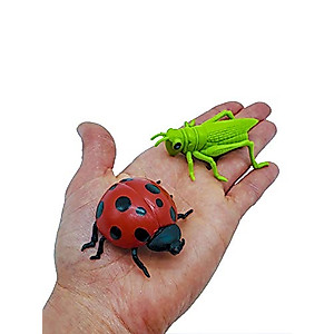 LMC Products Insect Finger Puppets - 12 Finger Puppet Bugs for Kids - Bug Toys
