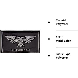 Imperium of Man Warhammer Galactic Empire Eagle Flag Banner 3x5 feet