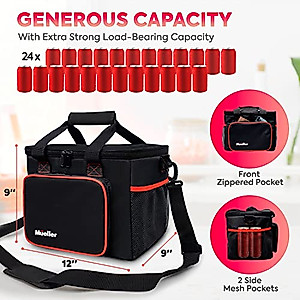 Mueller Ultra Collapsible Cooler Bag Insulated Thermal Bag, Large Leakproof Soft Sided Portable Cooler/Thermal Bag for Outdoor Travel Beach Picnic Camping BBQ Party, Black