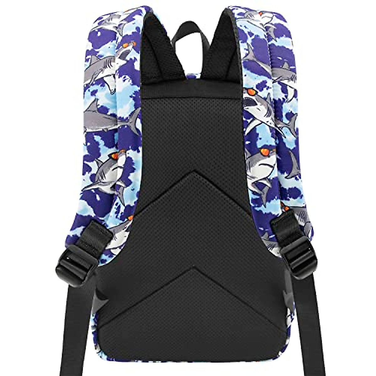 LI-LOVE Backpack 16 inch with Laptop Compartment Shark Sea Book Bag for Boys Men Adults Teens Middle School College High School Student Bookbags Waterproof Backpacks Travel Camping Hiking Back Pack