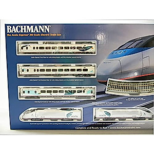 Bachmann Trains - Amtrak Acela DCC Equipped Ready To Run Electric Train Set - HO Scale 0.5 Liters