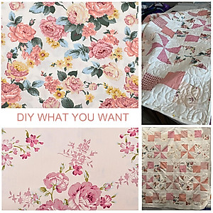 Hanjunzhao Cotton Quilting Fabric Fat Quarter Bundles 18 x 22 inch for Sewing Crafting