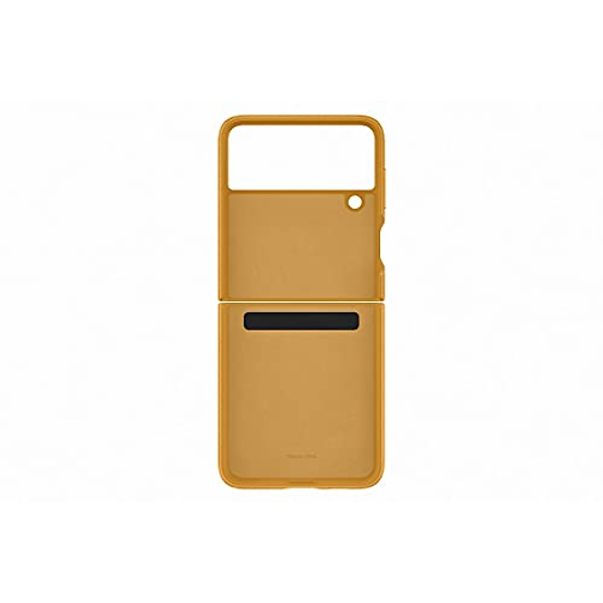 SAMSUNG Galaxy Z Flip3 Leather Cover - Official Case - Mustard