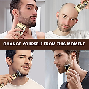 Suttik Electric Razor Foil Shavers Hair Clippers for Men, Beard Trimmer and Electric Shaver for Men Face, Bald Head Shavers with Replacement Blade, Waterproof, Gift for Men