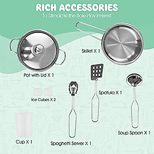 HONEY JOY Kids Wooden Kitchen Playset with Range Hood, Microwave, Sink, Utensils, Phone - With Lights & Sounds