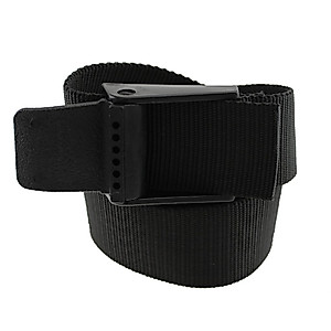 Titan Durable Outdoor Nylon Web Belt Metal Free (Black)
