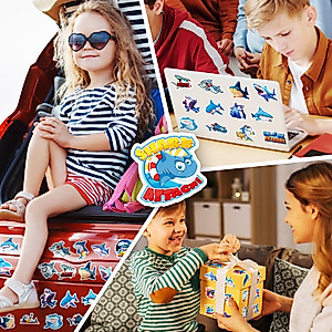 50PCS Funny Shark Stickers Sea Animal Stickers Water Bottle Stickers for Kids Cute Aesthetic Vinyl Waterproof Stickers for Laptop Scrapbooking Notebooks