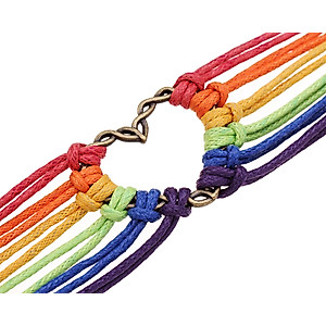 Infinity Collection LGBT Bracelet, Lesbian Pride Jewelry, Rainbow Pride Bracelet & Lesbian Gifts