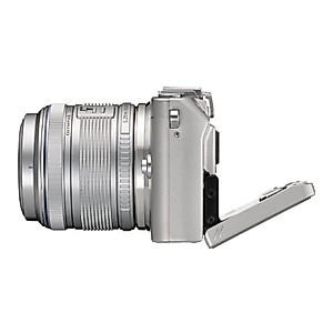 Olympus E-PL5 Interchangeable Lens Digital Camera Double Zoom Kit (Silver) E-PL5 DZKIT - Internatinoal Version (No Warranty)