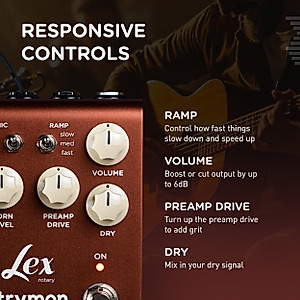 Strymon Lex V2 Rotary Speaker Guitar Effects Pedal for Electric and Acoustic Guitar, Synths, Vocals and Keyboards