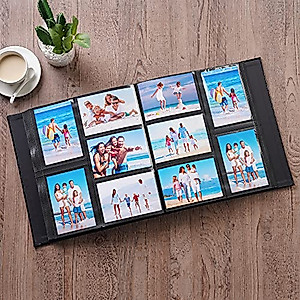 Mublalbum Leather Photo Album 4x6 600 Photos Large Capacity Picture photo Book with 600 Horizontal and Vertical Pockets for Baby Wedding Anniversary Family (White)