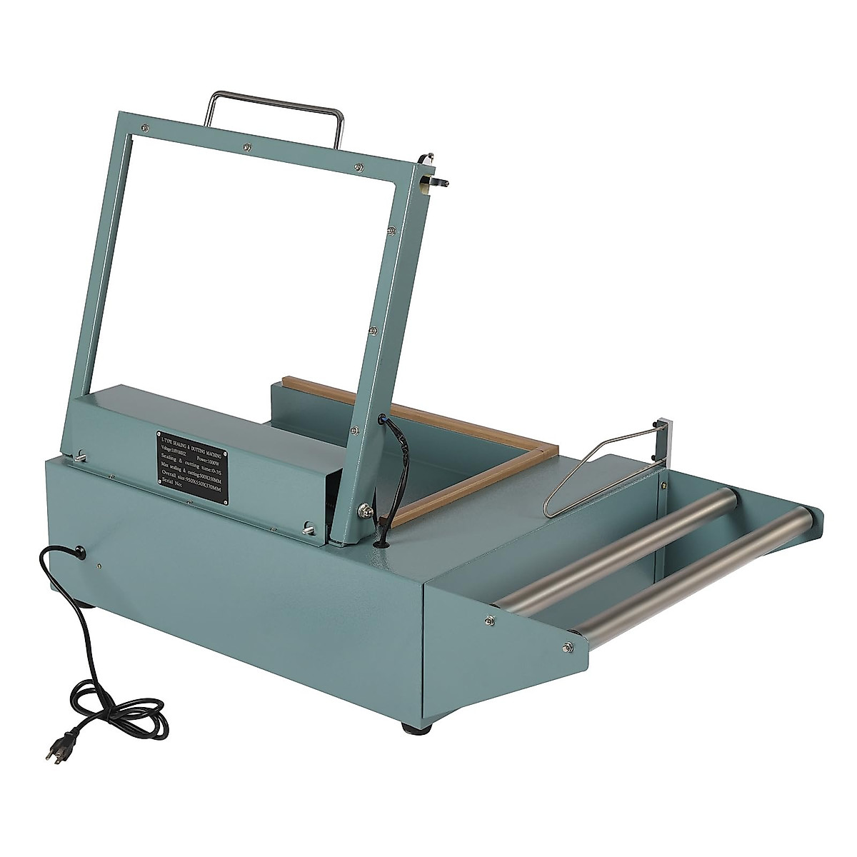 Heat Shrink Wrap Sealing Machine, L-Bar Sealer Cutter Packing Machine, 1000W Shrink Wrap Sealing Machine Commercial POF Film Sealer Cutter Machine Industrial Sealing