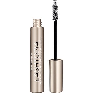 bareMinerals Lashtopia Mega Volume Mineral-Based Black Mascara, Volumizes Eyelashes, Nourishing + Conditioning, Smudge + Clump-Resistant, Vegan
