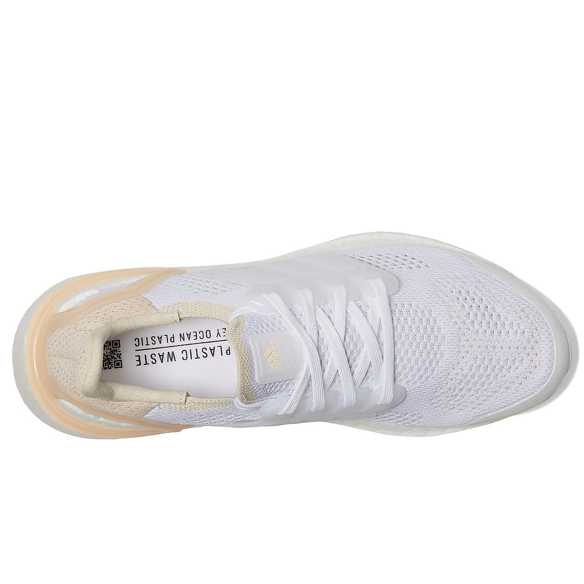 adidas Ultraboost 19.5 Alphaskin White/White/Bliss Orange 7 B (M)