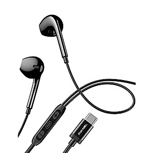 USB C Earphones, DUKABEL USB Type C Headphones with Microphone, 4FT USB C In-Ear Earbuds for Samsung S21 S22 S23 DAC Stereo USB C Wired Earbuds for Android Smartphone Galaxy S20 FE Note 20 Pixel 7 Pro
