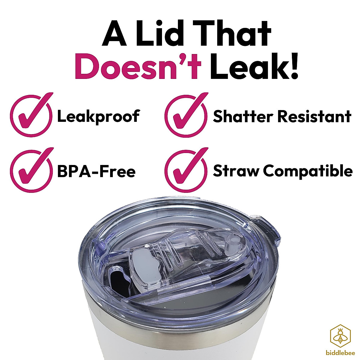 Biddlebee Birthday Gifts for Women Funny & Sarcastic Travel Coffee Mug w/Slider Lid | 20oz Insulated Coffee Tumbler | Funny Gifts for Women | 40th Birthday Gifts Women | Might Be Vodka